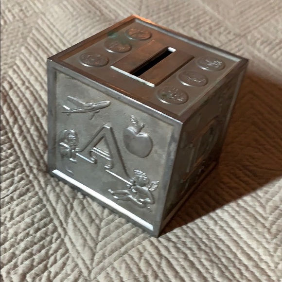 Other | Vintage Silver Baby Bank | Poshmark